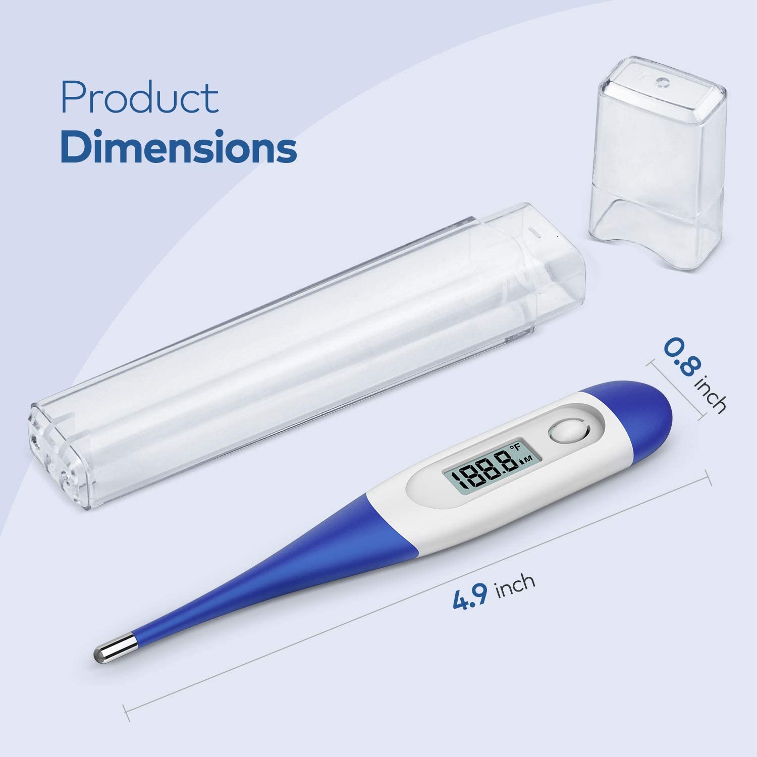 Thermometer for Adults, Digital Oral Thermometer for Fever with 10 Seconds Fast Reading - Boncare